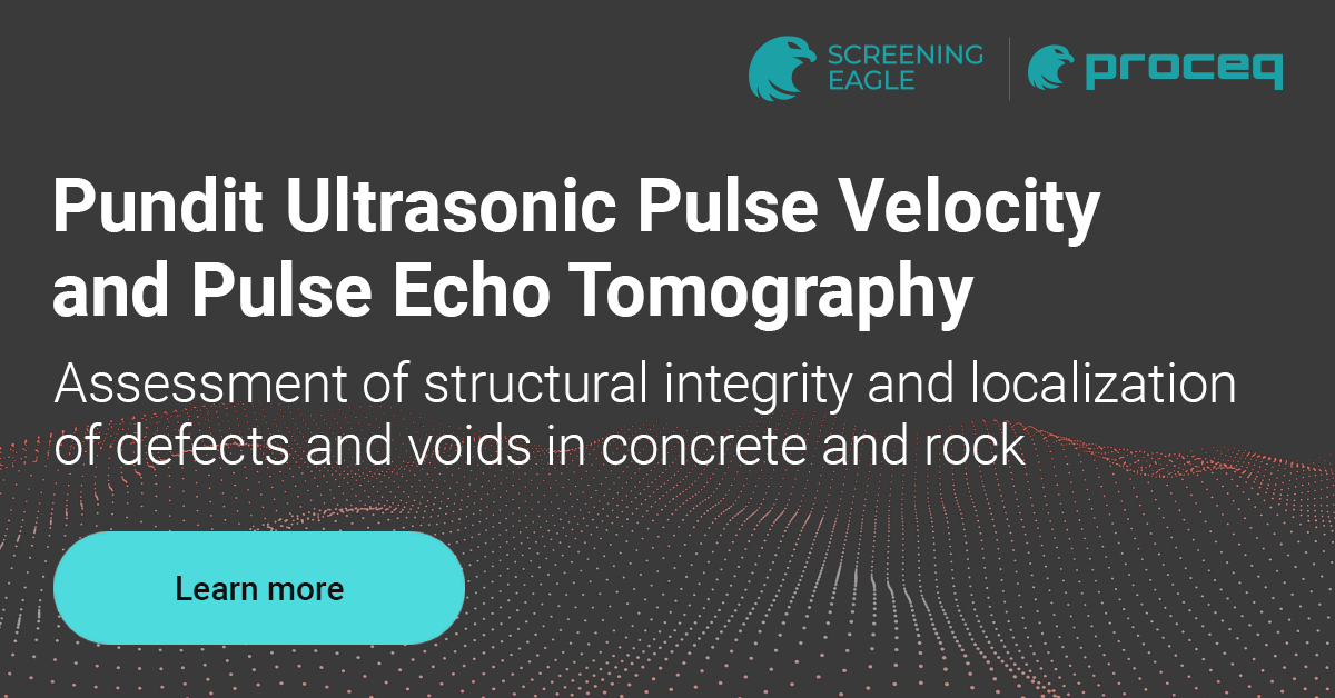 Pundit ultrasonic pulse velocity and pulse echo tomography