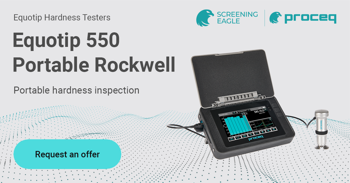 Equotip 550 Portable Rockwell | Hardness Tester for Scratch-Sensitive ...